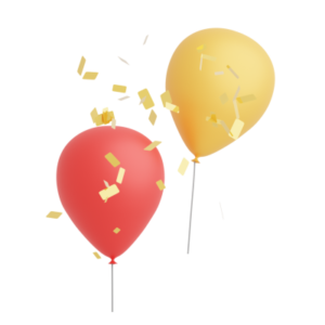 🎈 Confetti Balloons - Royalty-Free GIF - Animated Sticker - Free PNG ...