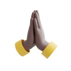 🙏 Folded Hands 3D - Royalty-Free GIF - Animated Sticker - Free PNG ...