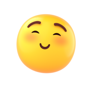 ☺️ Blushing Emoji - Royalty-Free GIF - Animated Sticker - Free PNG ...