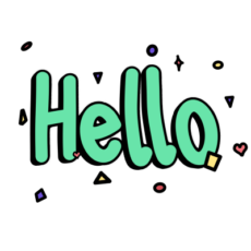Hello Sticker - Royalty-Free GIF - Animated Sticker - Free PNG ...